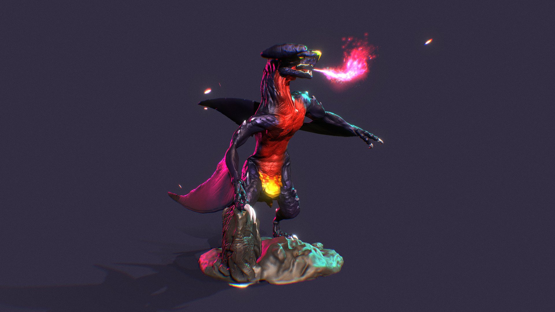 Semi-realistic Garchomp - 3D model by Encoder [93f722e] - Sketchfab