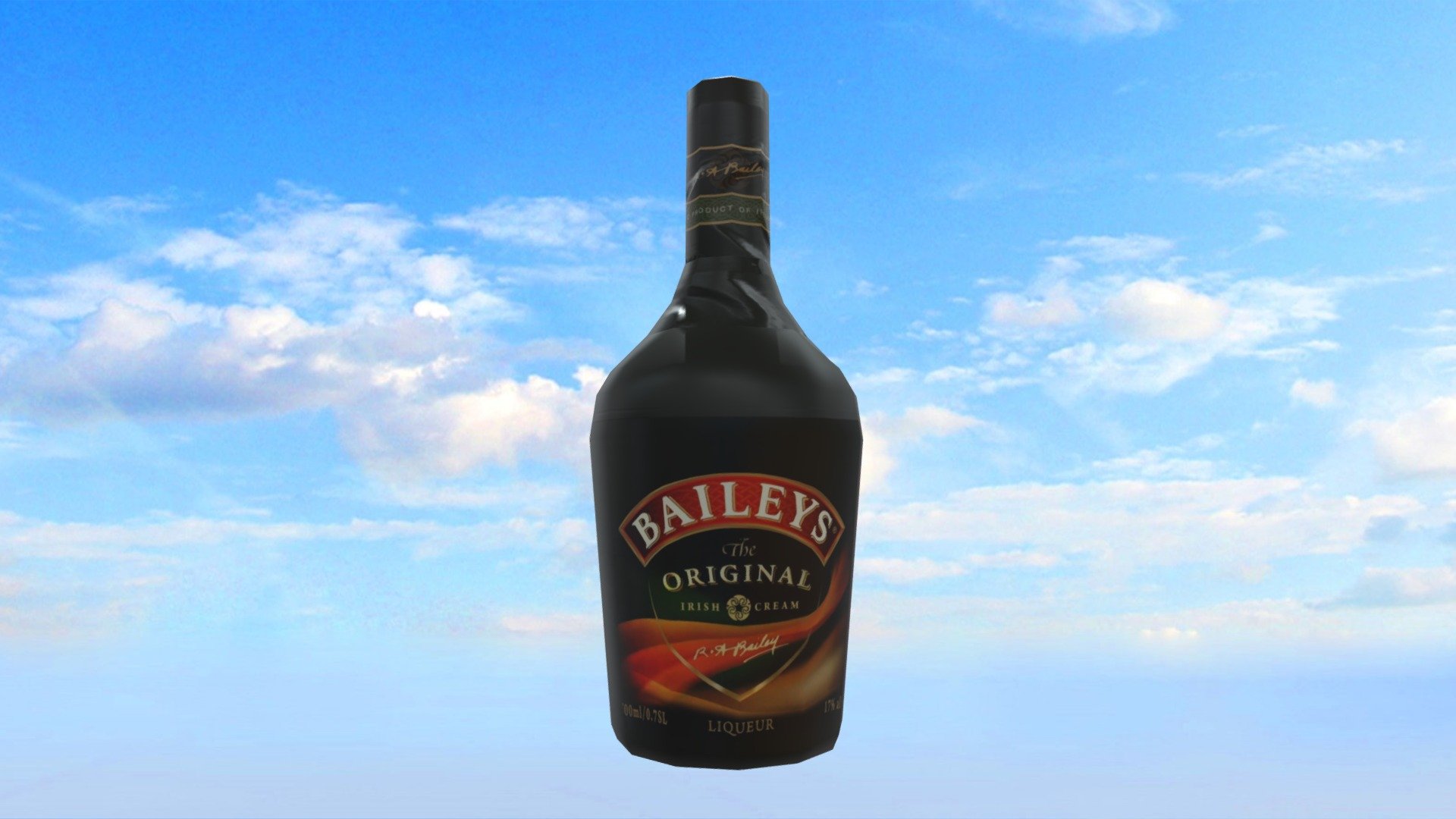Baileys_bottle - 3D model by Virtual Teic (@dyb) [93f877e] - Sketchfab