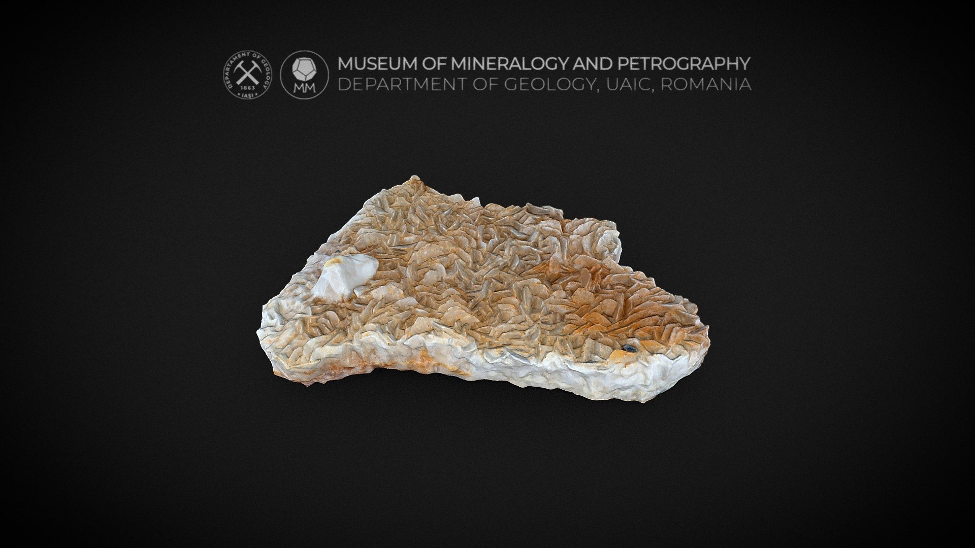 Calcite cluster with blade-like crystals - 3D model by Museum of ...