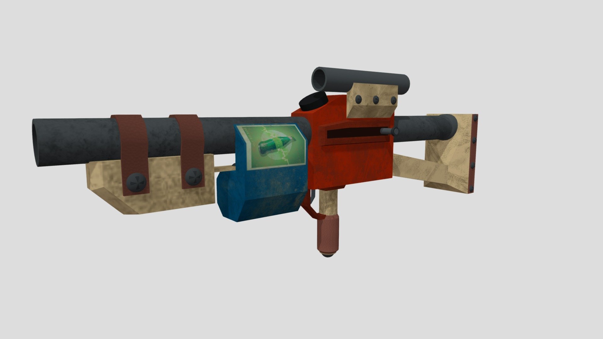 Pipe Rifle - 3D model by Nick_Ric [93fac57] - Sketchfab