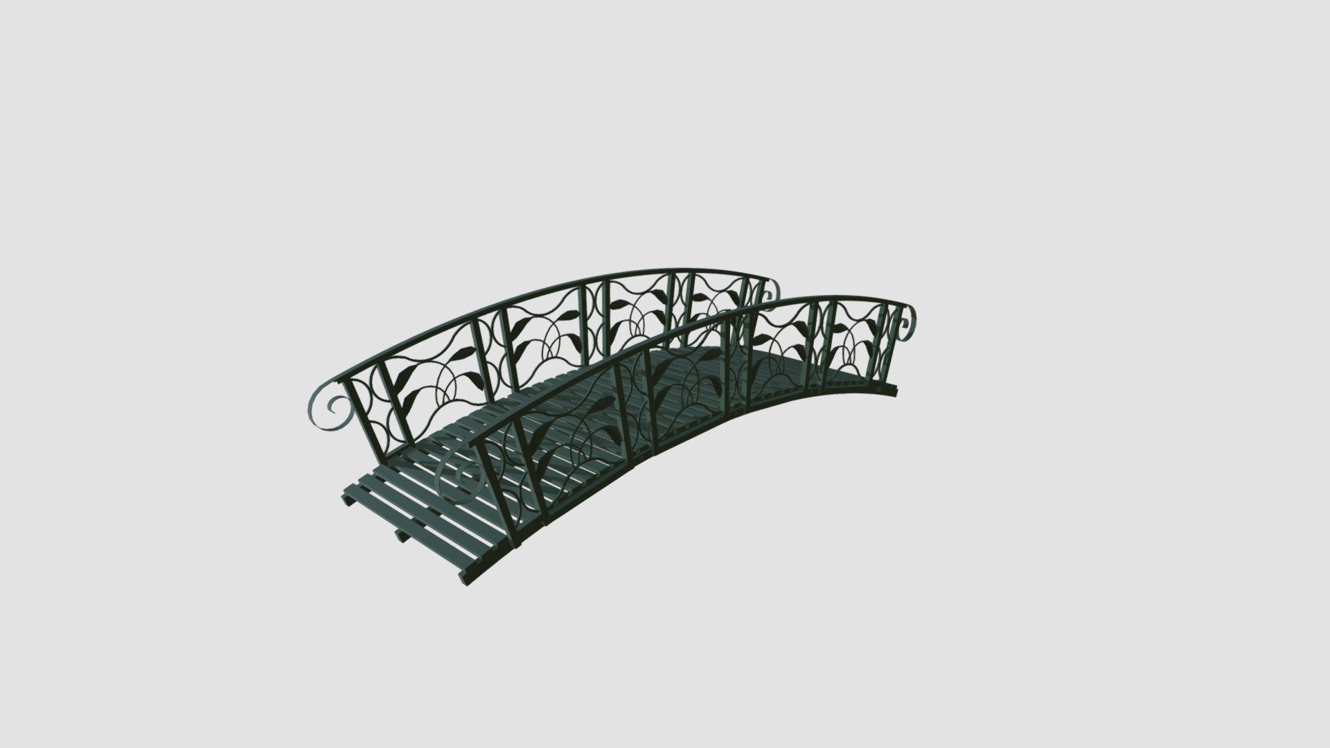garden bridge - Buy Royalty Free 3D model by Evermotion [93fb271 ...