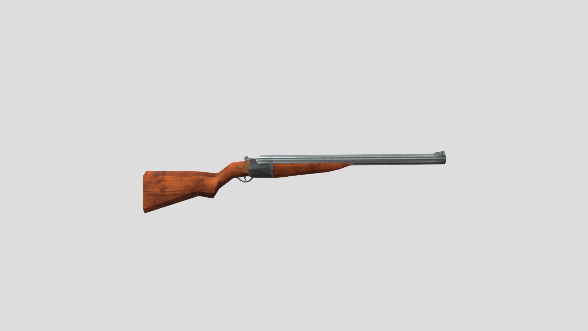 Double-barrel shotgun - 3D model by Mark (@deviousmalcontent) [93fb38b ...