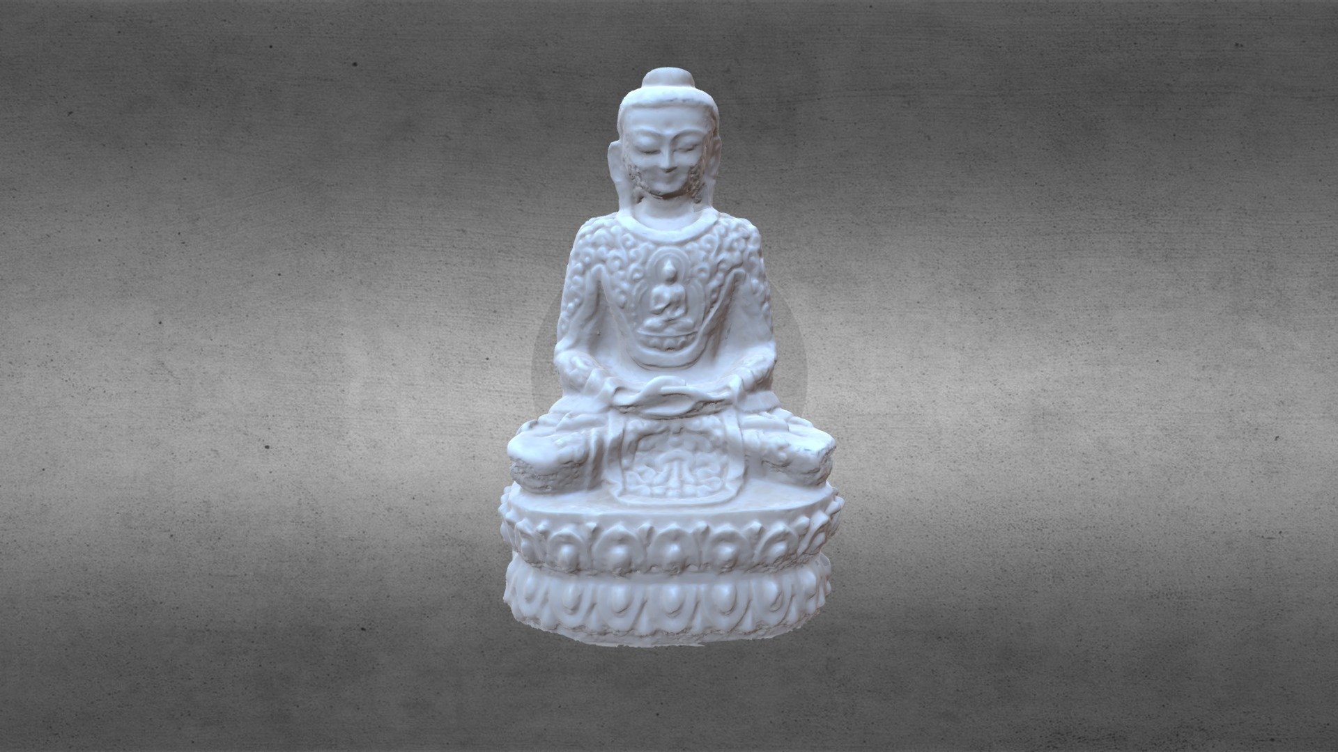 Bone Buddha sculpture (photogrammetry model) - 3D model by Thomas J ...