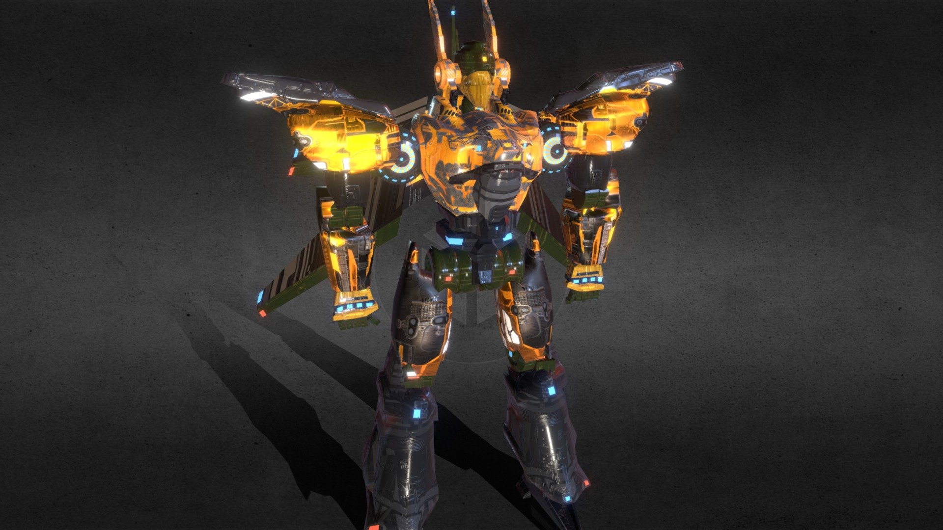 sci-fi robot1 - 3D model by priandi398 [94011f7] - Sketchfab