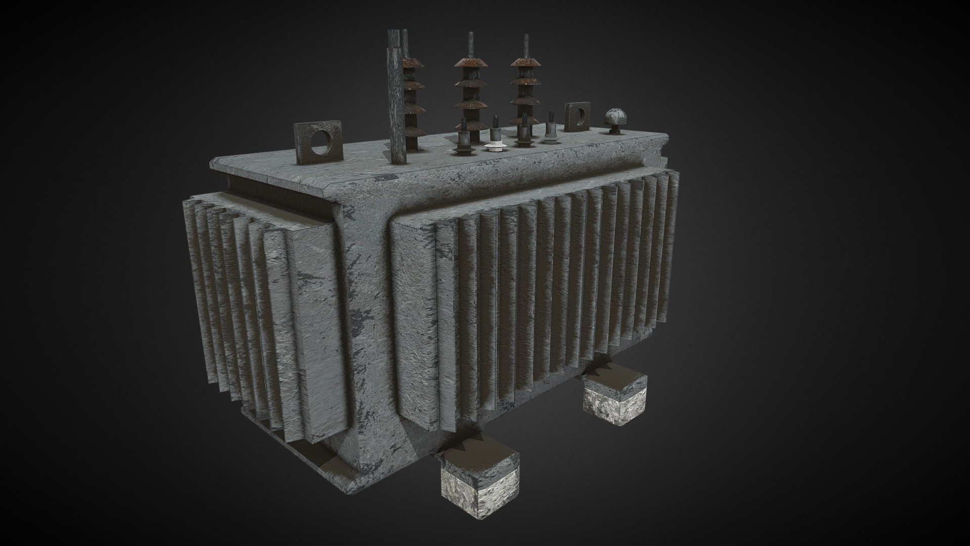 Power transformer Building Electricity - Download Free 3D model by ...