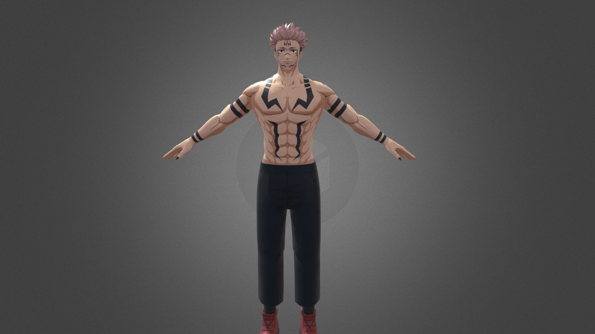 Sukuna - Download Free 3D model by Aliza tiktok (@Aliza.tiktok ...