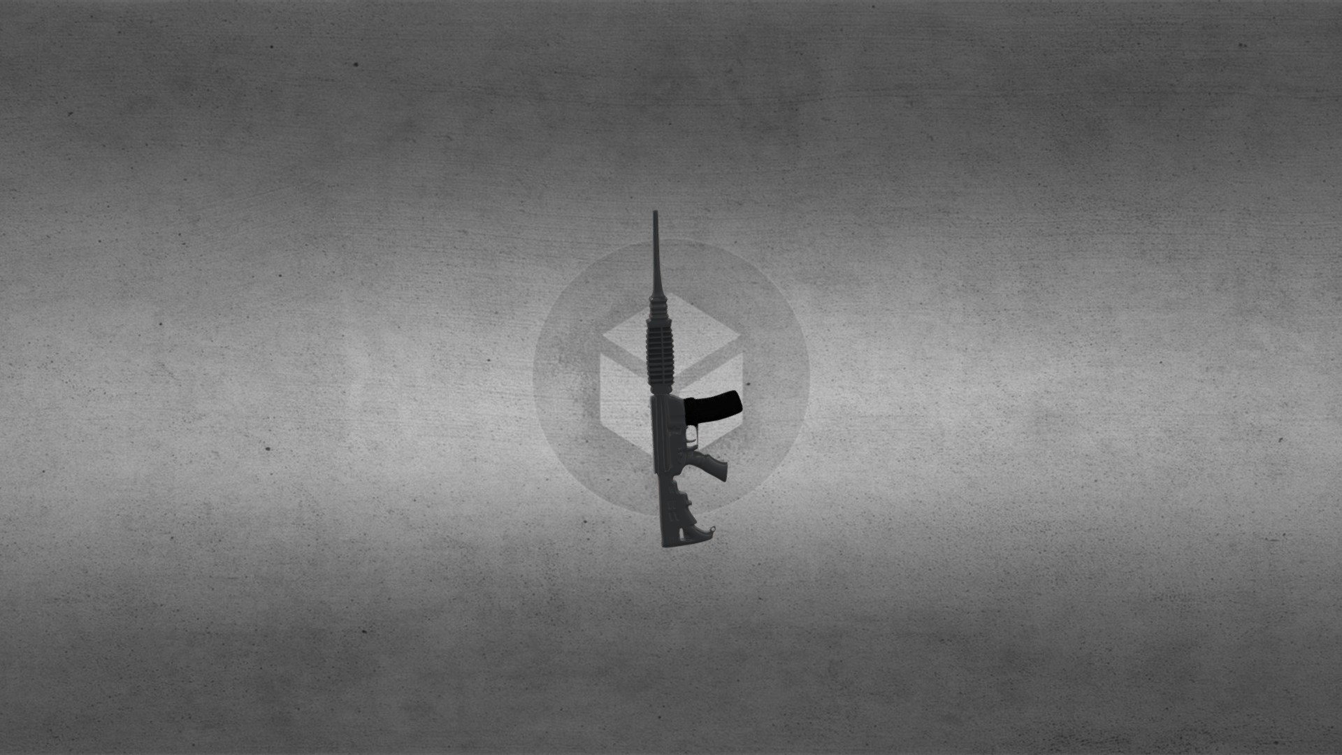 DPMS GII .308 AR (Assault Riffle) Gun in Black - 3D model by Faisal ...