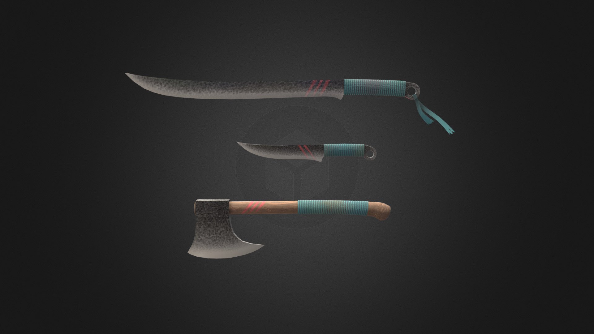 Lowpoly weapons pack - Download Free 3D model by xqs100 [940d63e ...