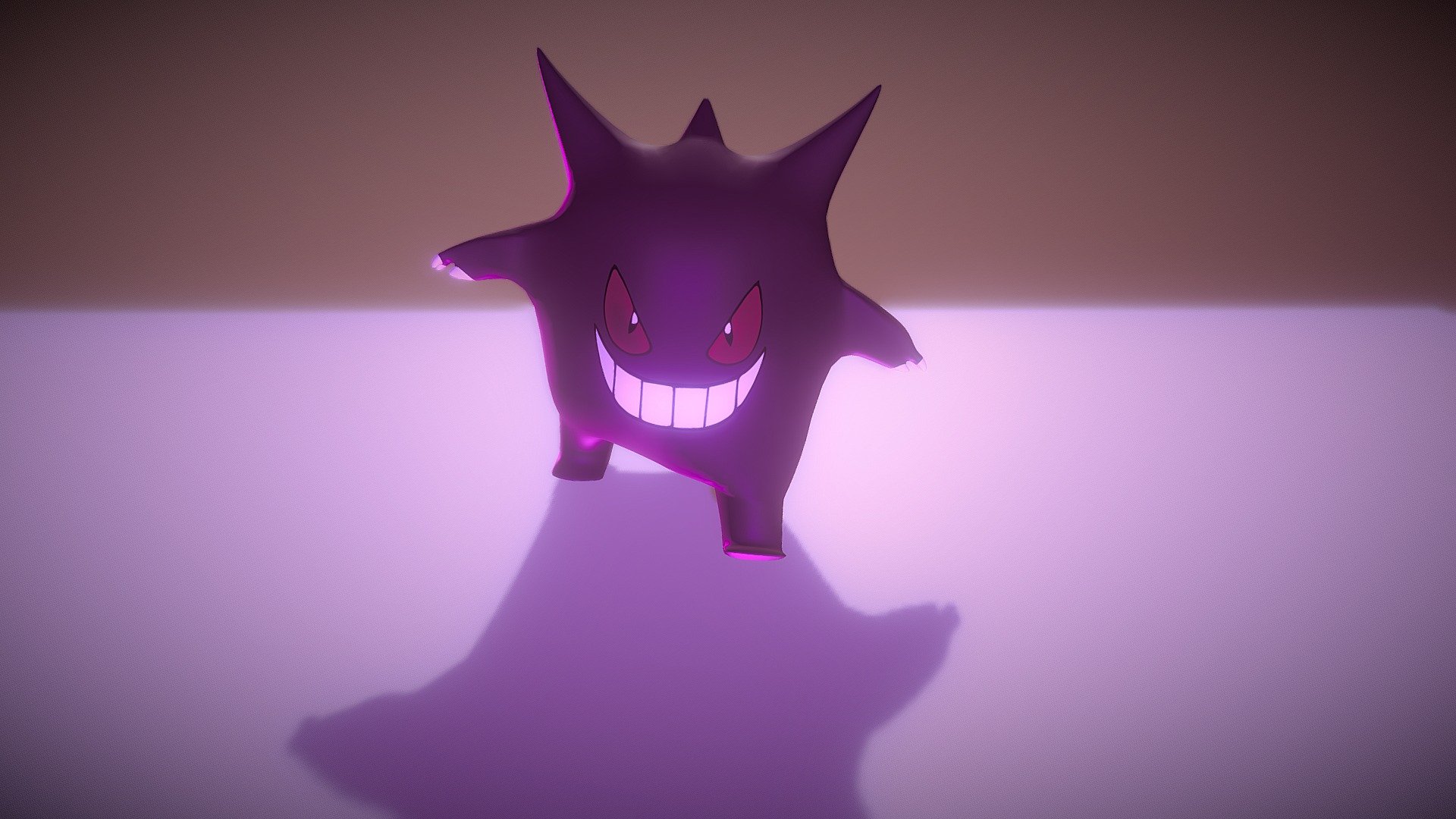 Gengar 3D - 3D model by Diego Mata (@CGAlpha) [940df53] - Sketchfab