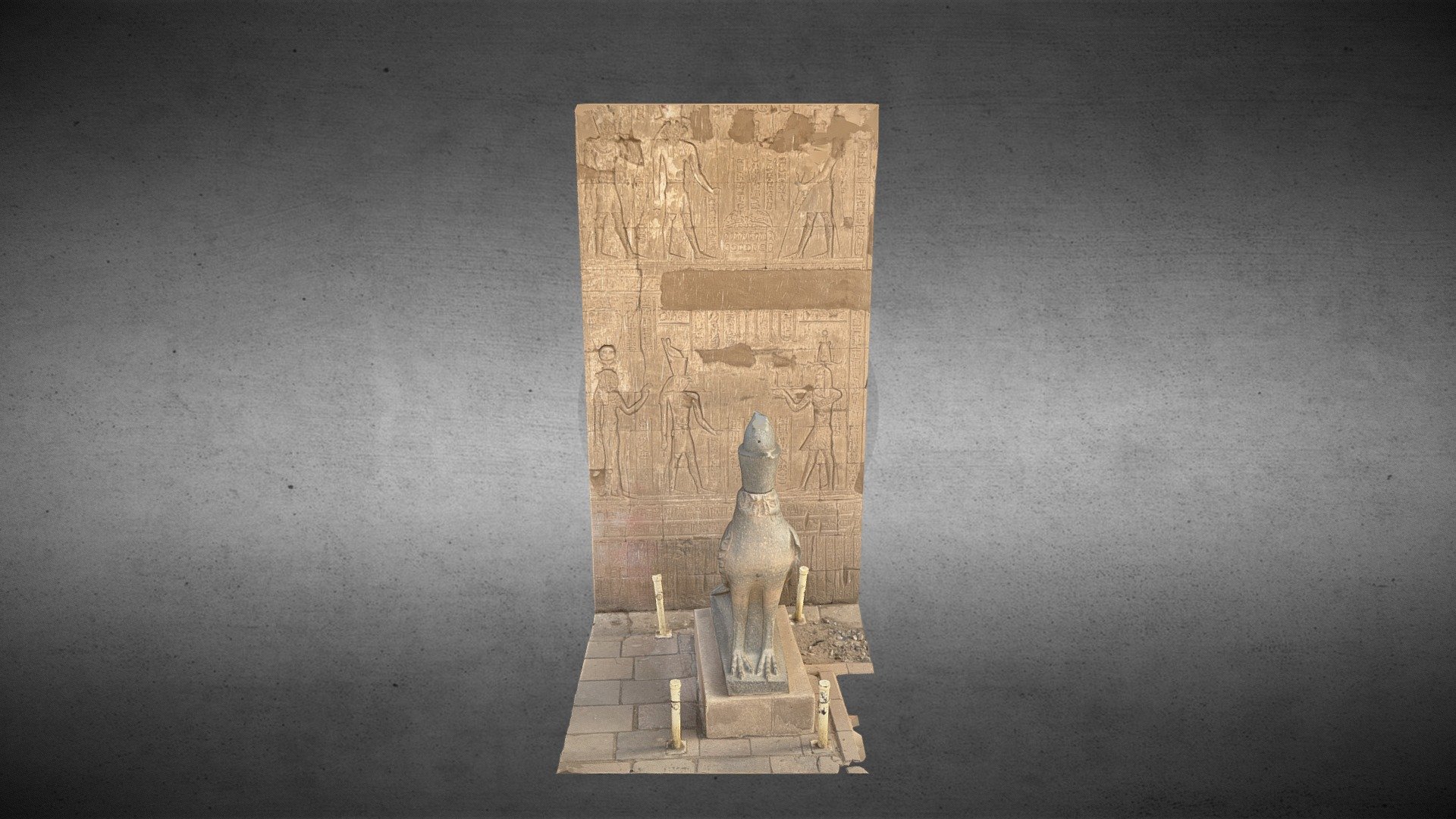 Horus Temple of Edfu left statue - 3D model by dusko.maksimovic1 ...