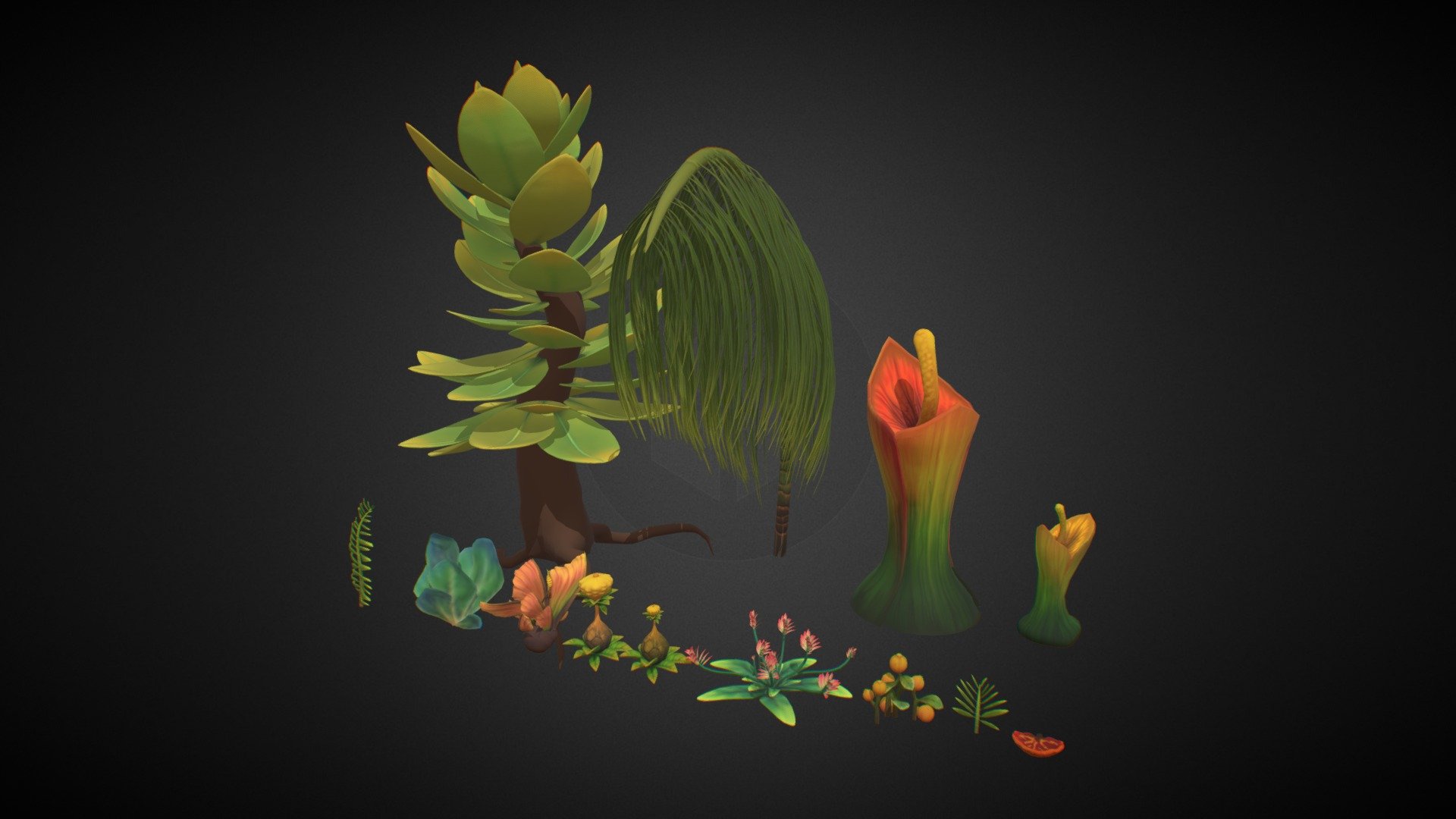 Rewilding - plants - 3D model by Wiktoria Gawlik (@WiktoriaGawlik ...