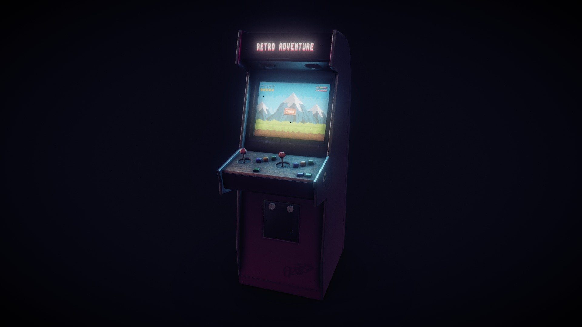 👩‍🎨 Arcade Game Machine 001 - Download Free 3D model by @sanyabeast ...