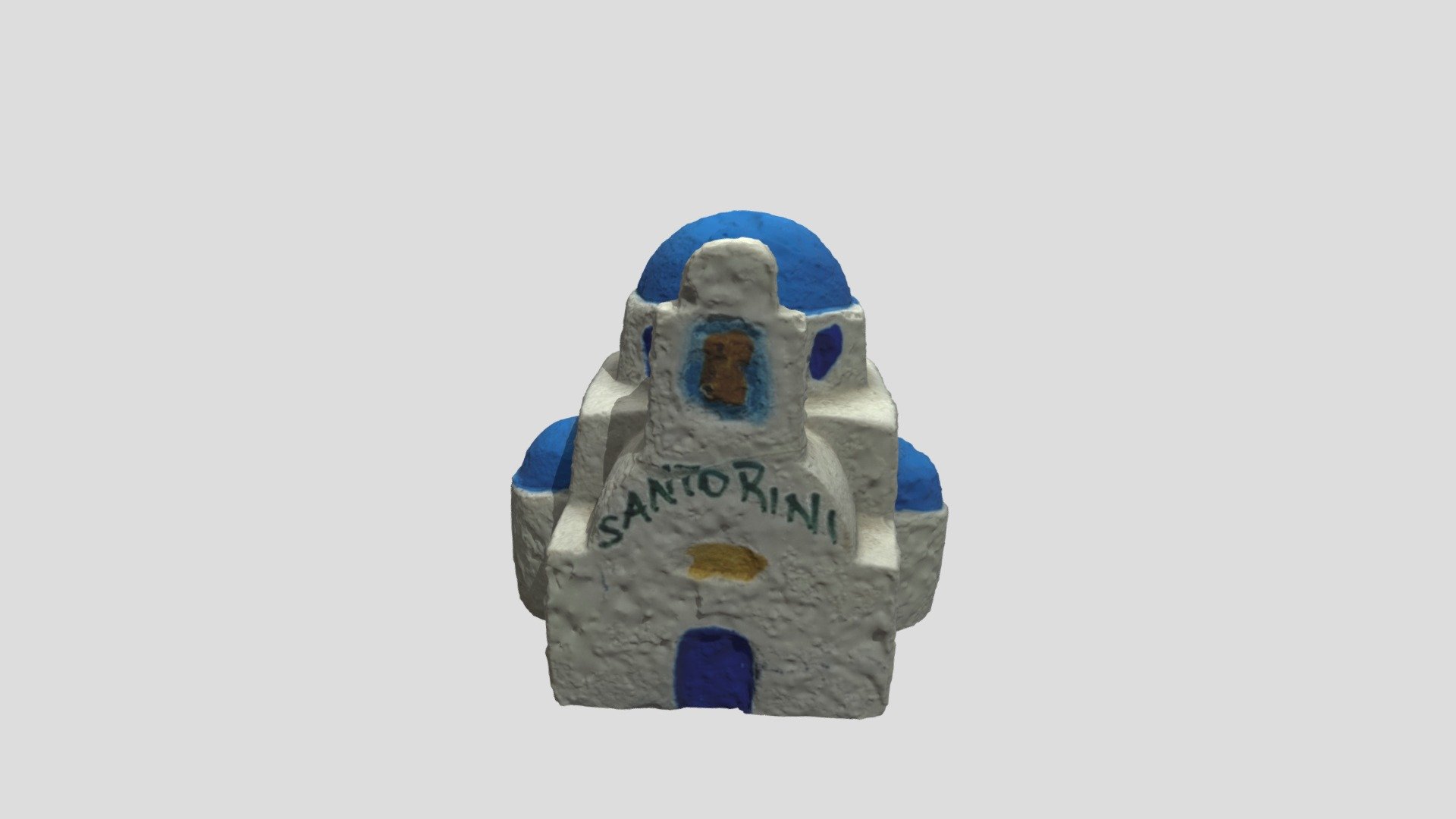 Santorini Church - Souvenir - 3D model by milestag [9415030] - Sketchfab