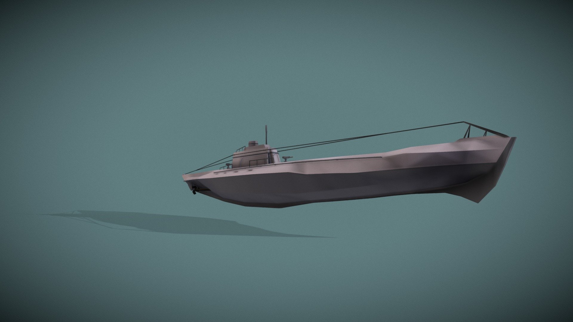 WWII Era Submarine (Low Poly Style) - Download Free 3D model by Robin ...