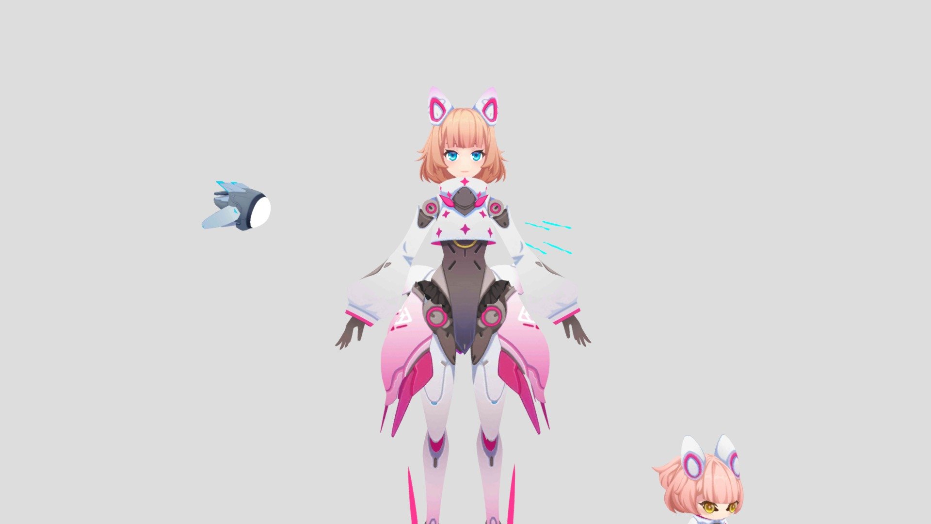 Angela - THE ASPIRANTS Cyber Cherubin - Download Free 3D model by Clear ...