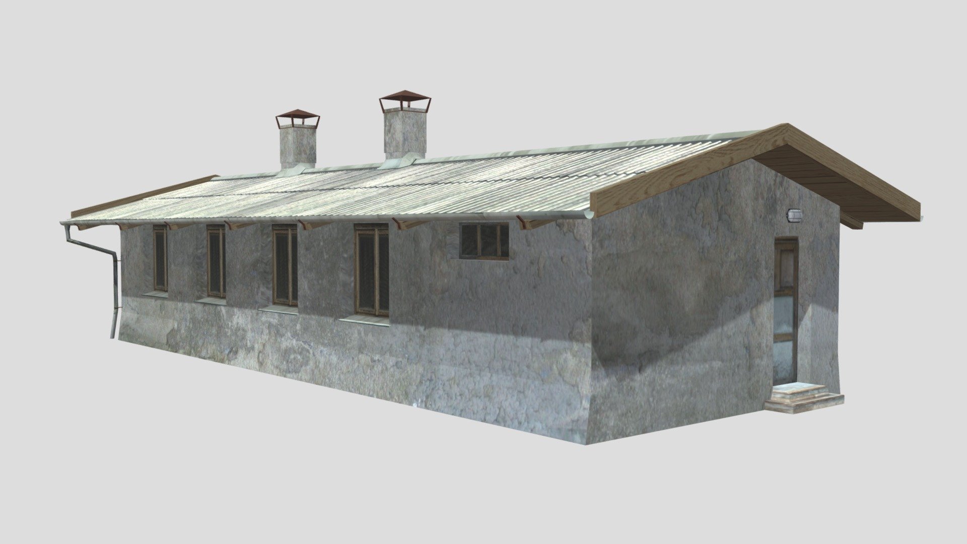 Old barrack from DayZ - Download Free 3D model by Shotkey [9419706 ...