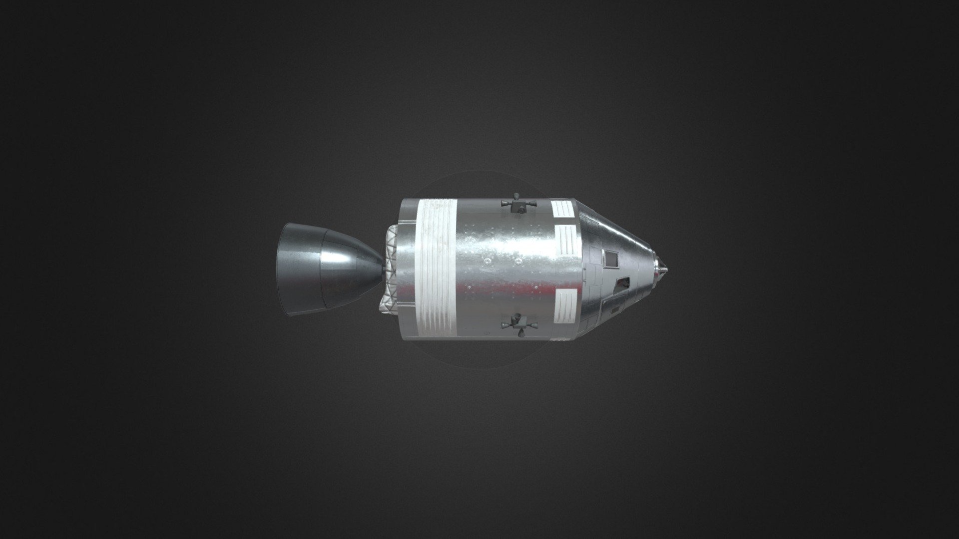 Apollo 11 Command And Service Module Buy Royalty Free 3d Model By