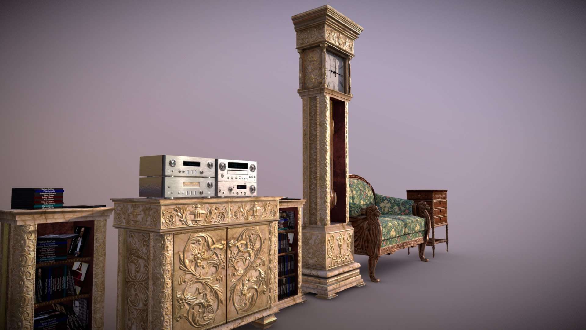 TR: DoX - Main Hall props set - 3D model by Elijah Bulgakov (@Elijah ...