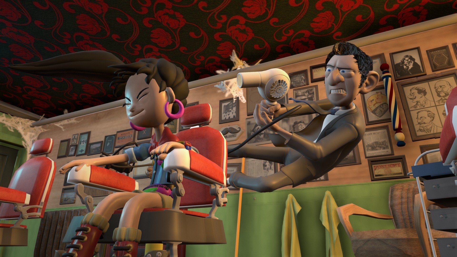 Ellie and agent 327 - 3D model by Wafi Izz (@wafi_izz) [94205a2 ...