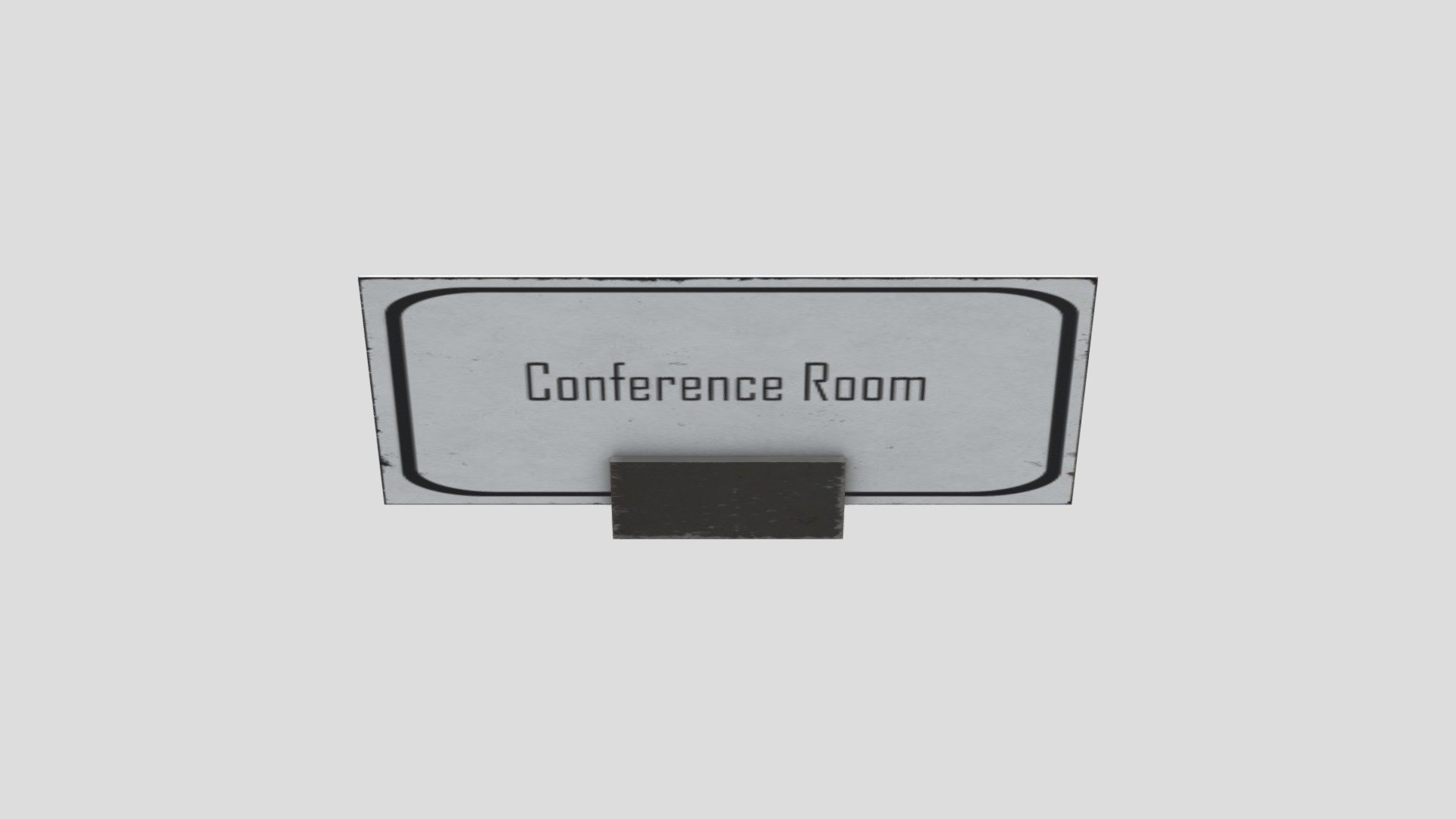 Conference Room Nameplate - 3D model by J.D. Pounds (@JDPounds ...