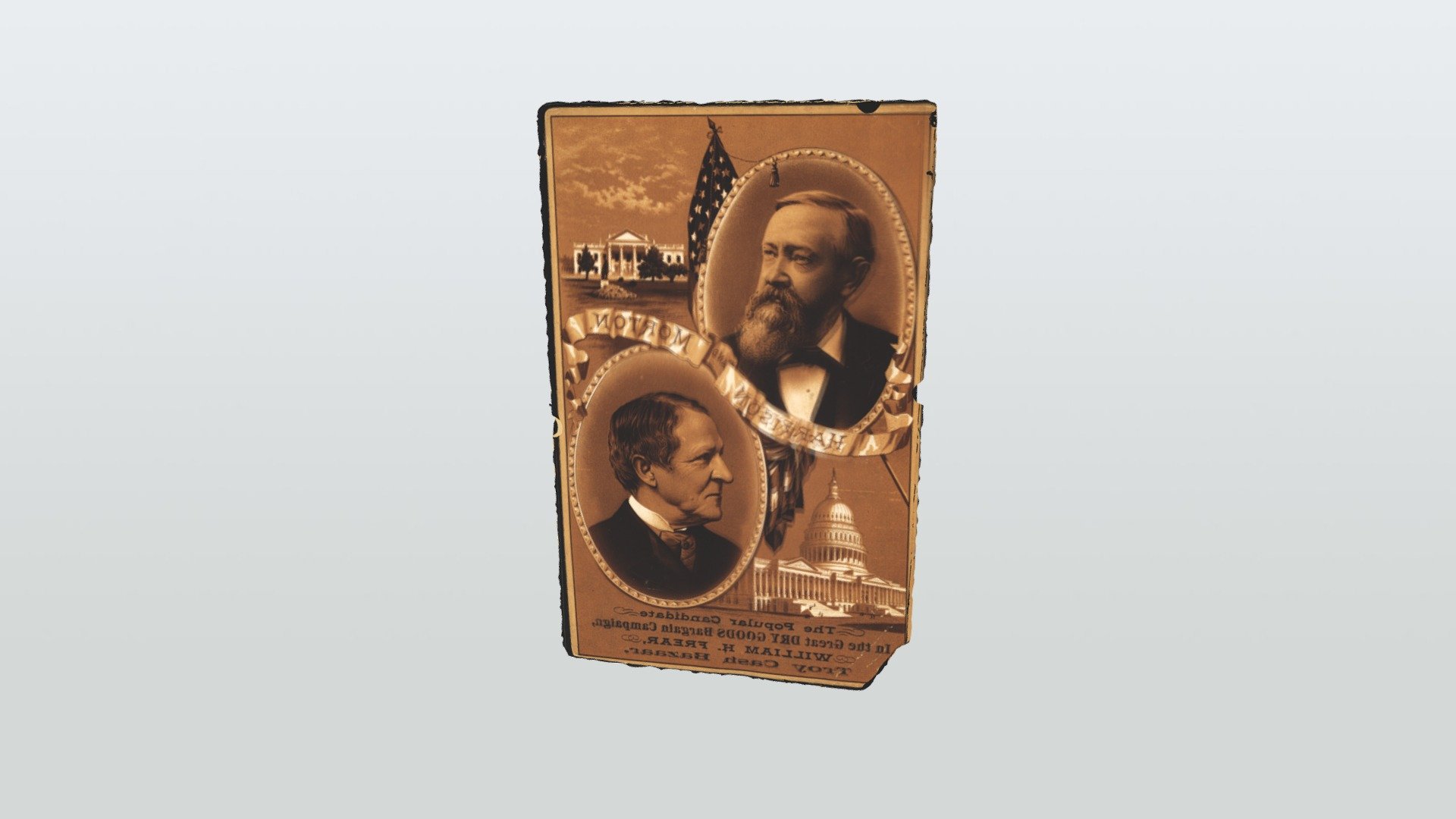 Benjamin Harrison Advertising Card - Download Free 3D model by Znyth ...