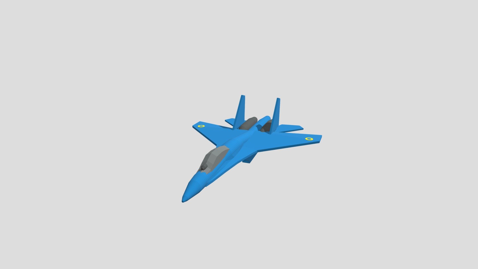 Su27 mid poly model - Download Free 3D model by CreaDX [9425f53 ...