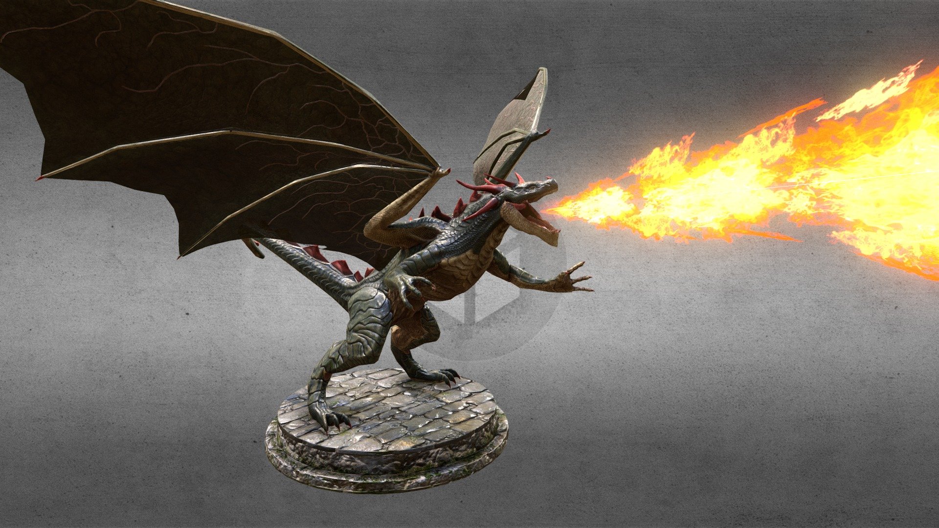 Drake the Dragon Low poly - Buy Royalty Free 3D model by Angel ...