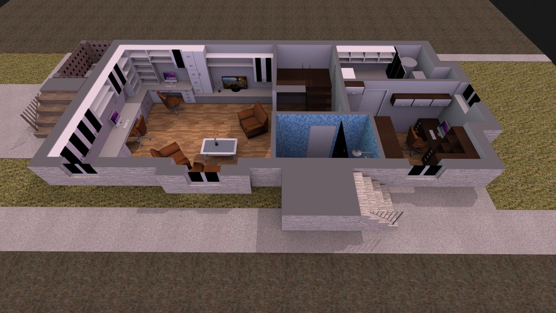 06-31-basement - 3D model by Cadaxx Design (@cadaxx) [942a3f5] - Sketchfab