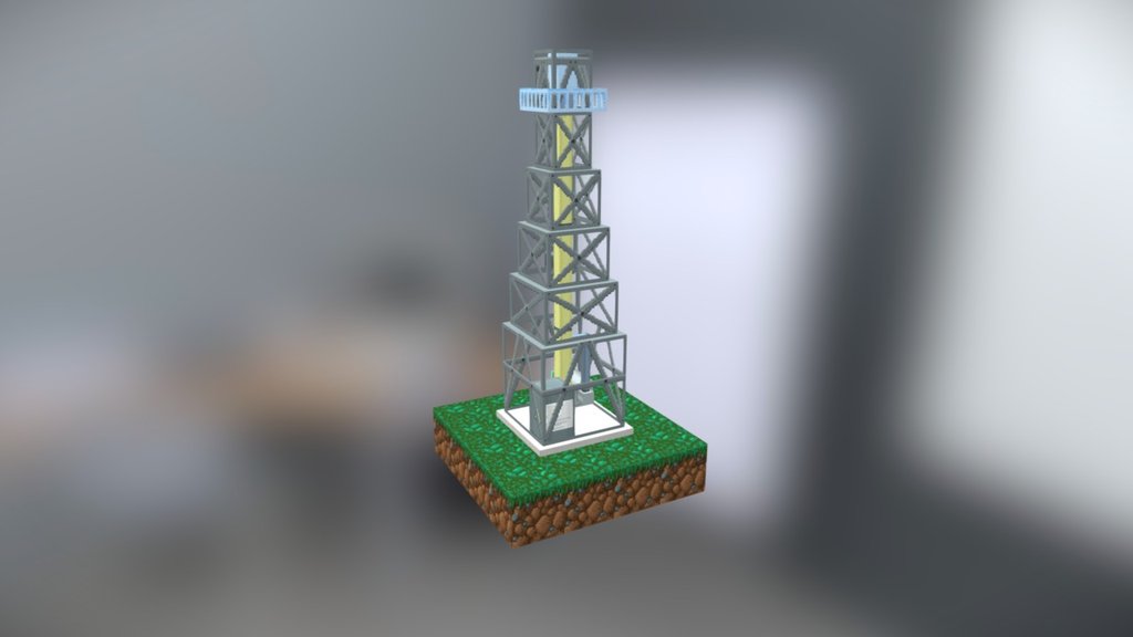 Polycraft Oil Derrick - 3D model by Polycraft World (@polycraftworld ...