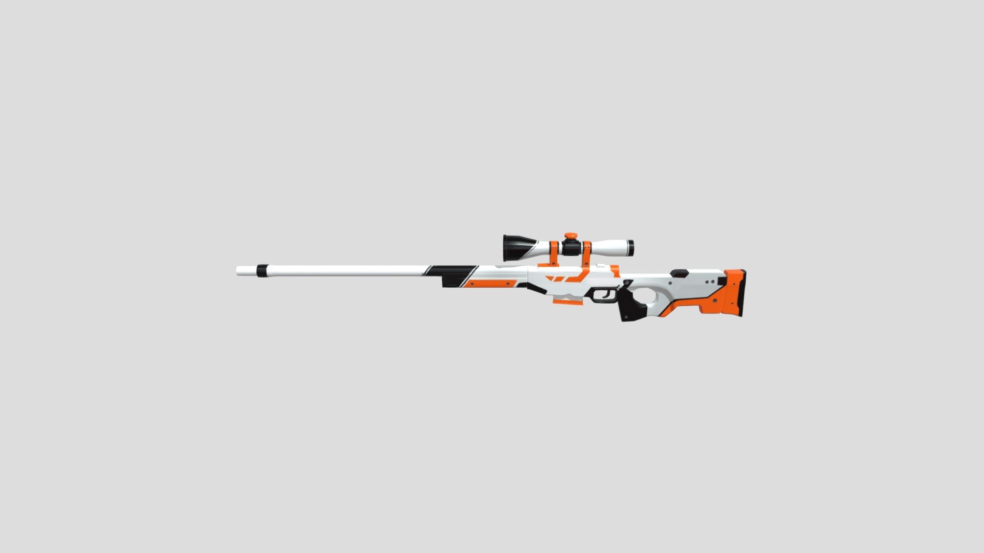 Sniper AWP - Asiimov - 3D model by jlopez09 [942b7d6] - Sketchfab