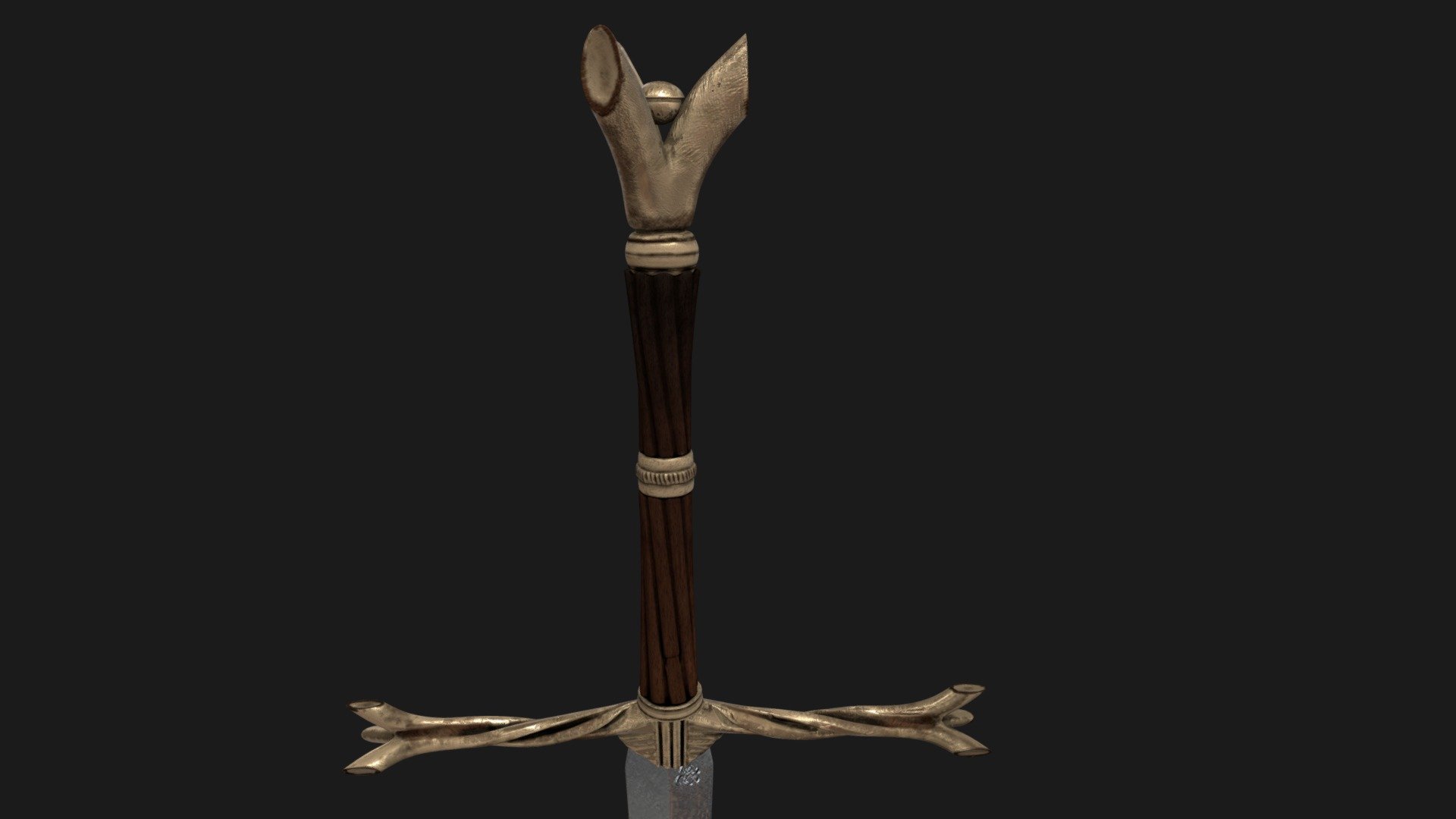 Sword - Writhen Hilted Sword - 3D model by morimeta [942dfb6] - Sketchfab
