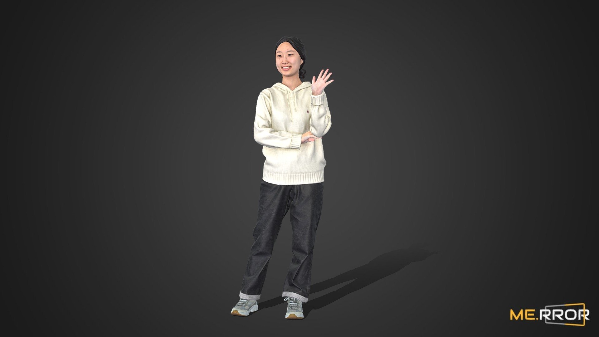 [Game-Ready] Asian Woman Scan_Posed 10 - Buy Royalty Free 3D model by ...