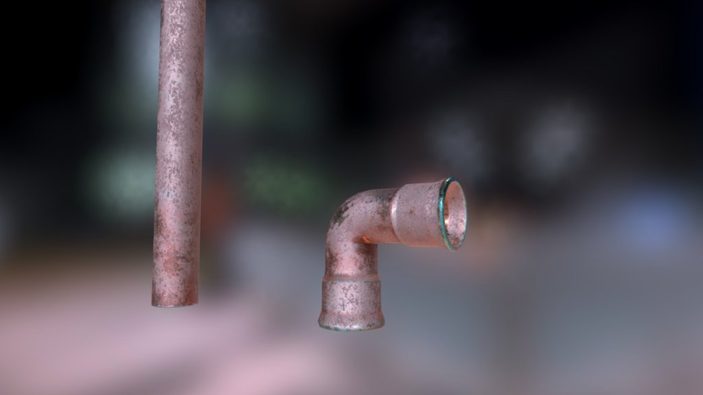 Old Copper Pipes - 3D model by wolfenburgz [942f6fc] - Sketchfab