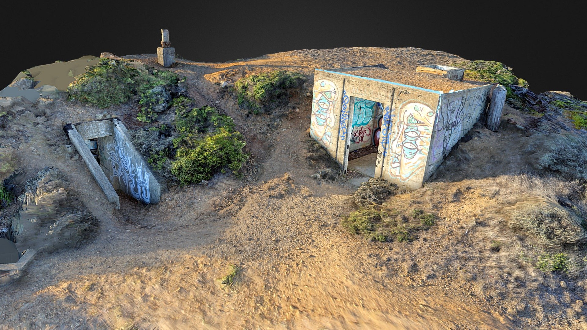 Half Fort Cronkhite hill fort - San Francisco Ca - Buy Royalty Free 3D ...
