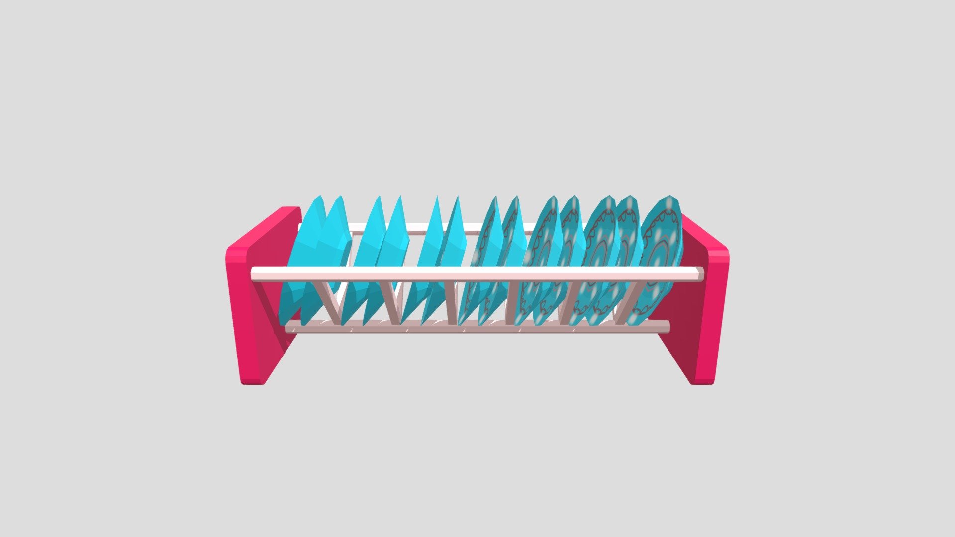Plate_ Rack - Download Free 3D model by benjamintjung [9430f27] - Sketchfab