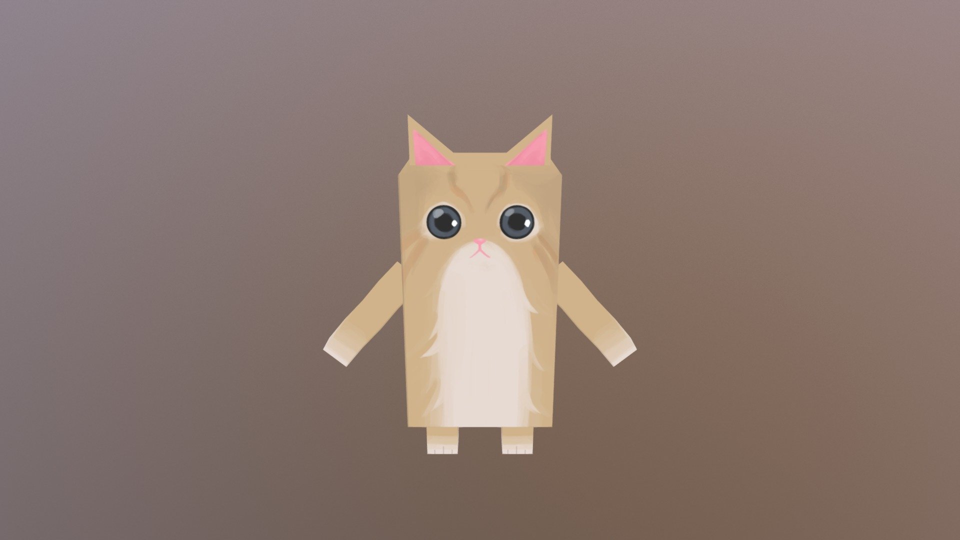 CUBEman Cat - 3D model by thebome [9431102] - Sketchfab