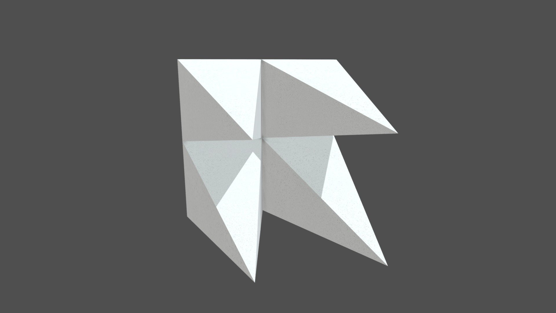 12IN X 12IN X 18IN CUSTOM 4PT PYRAMID PANEL - 3D model by Techlite ...