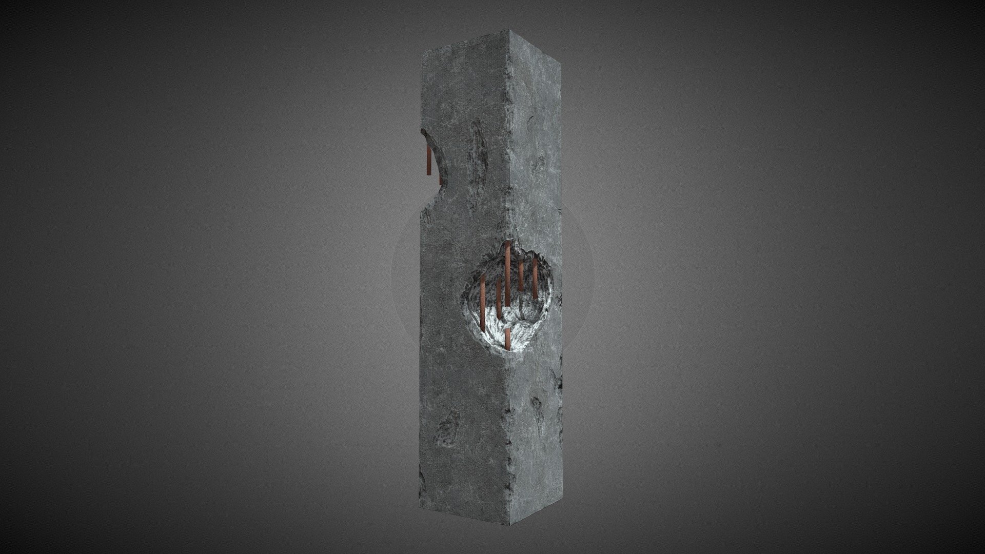 Low Poly Damaged Pillar 2K - 3D model by btitkin95 [9435268] - Sketchfab