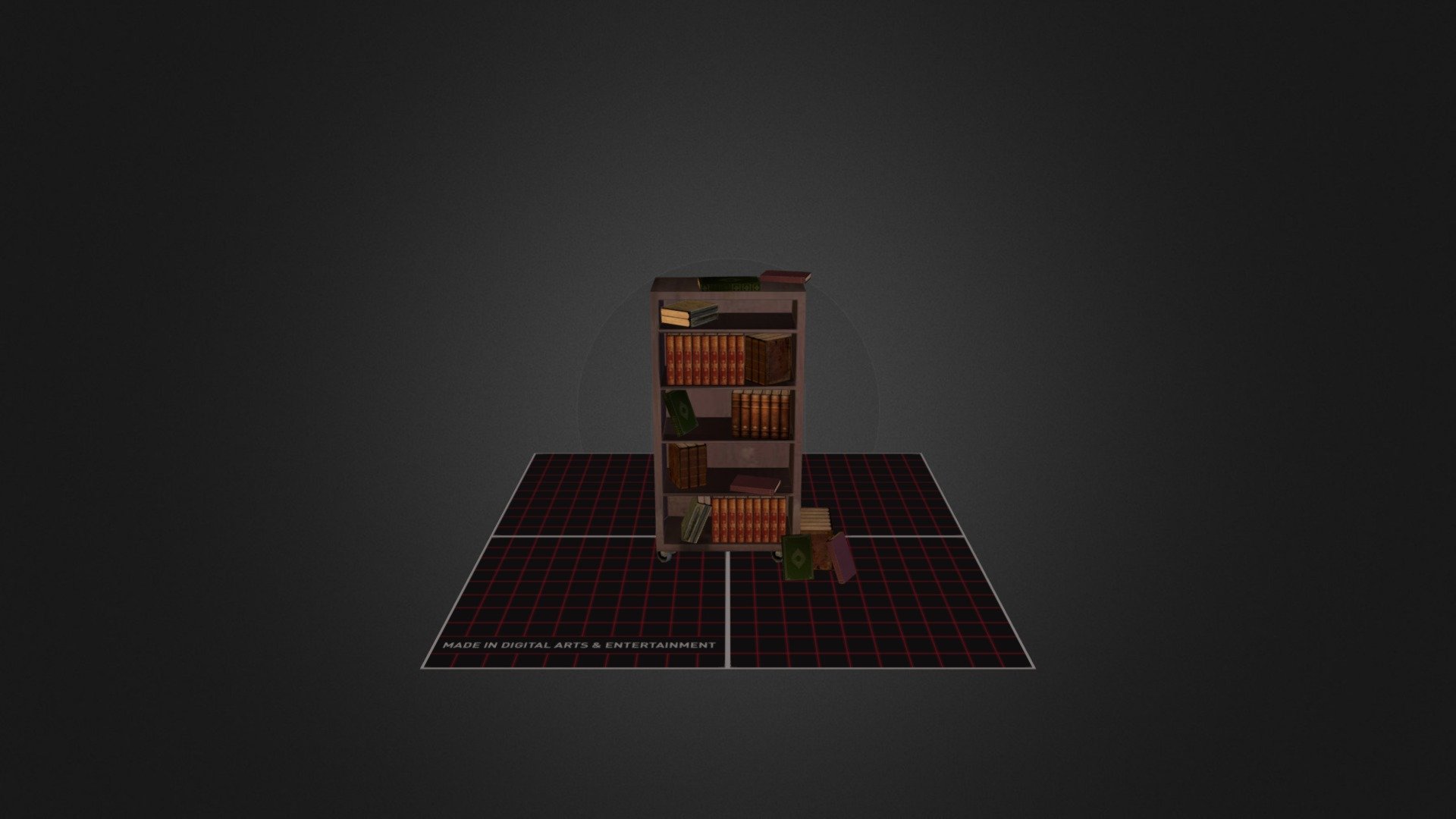 Prop_BookShelf02 - 3D model by robinrodet [9435a63] - Sketchfab