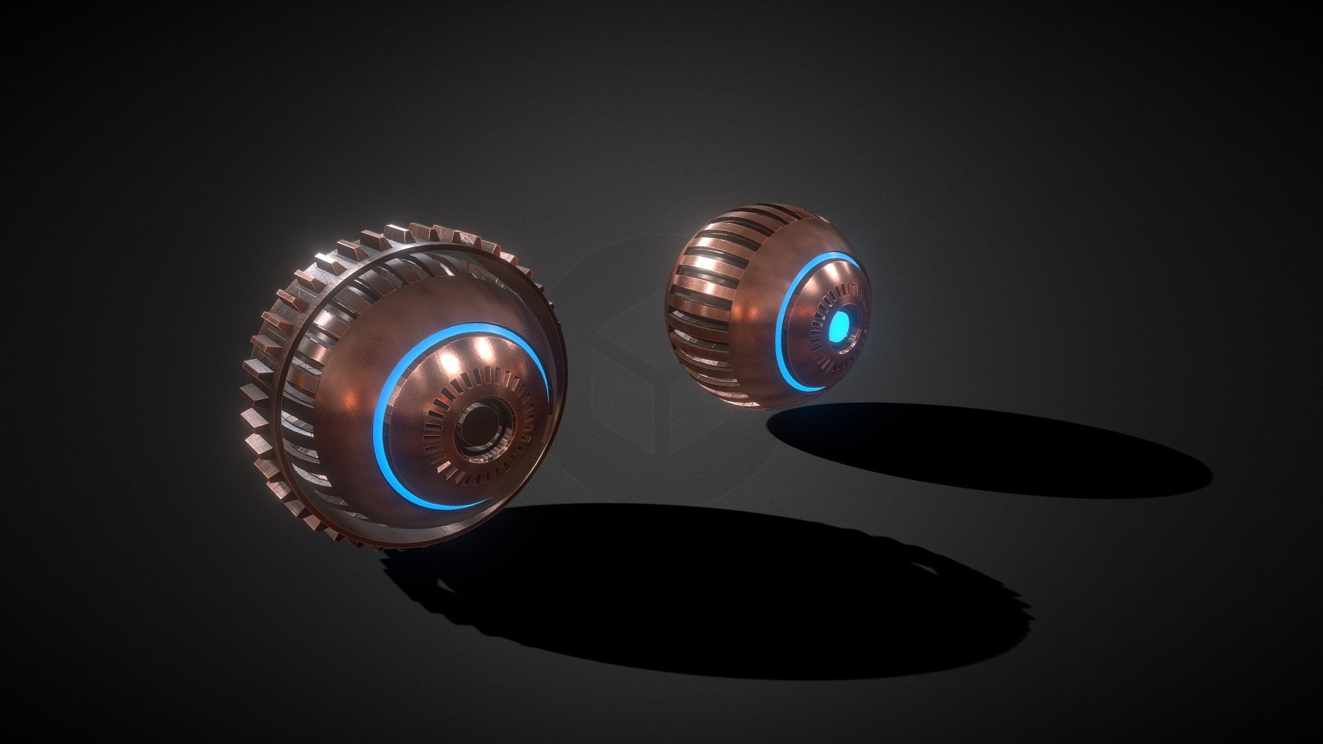 Sci- Fi Sphere Collection Metal Two (Part 04) - Buy Royalty Free 3D ...