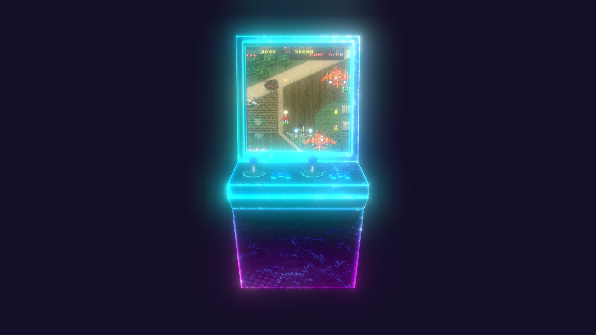 Arcade machine - 3D model by Kevin Hermans (@Kevin_Hermans) [9437bf0 ...