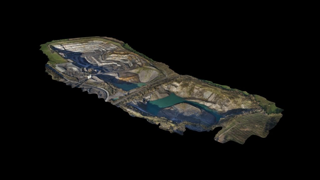 Quarry excavation pit - 3D model by AERGEO [9437db2] - Sketchfab