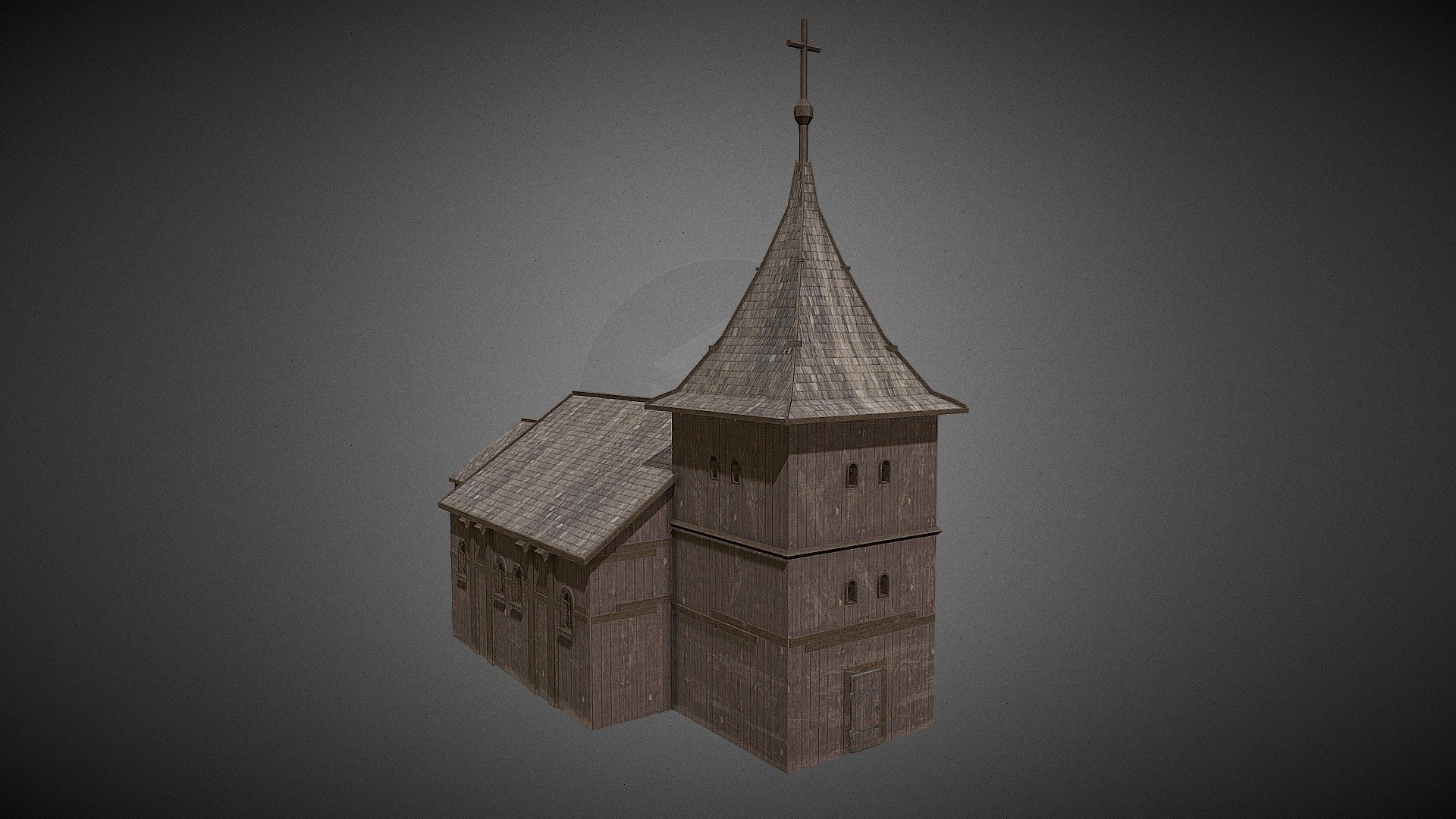 Church - 3D model by @blue.blender.print (@arobaco) [9438129] - Sketchfab