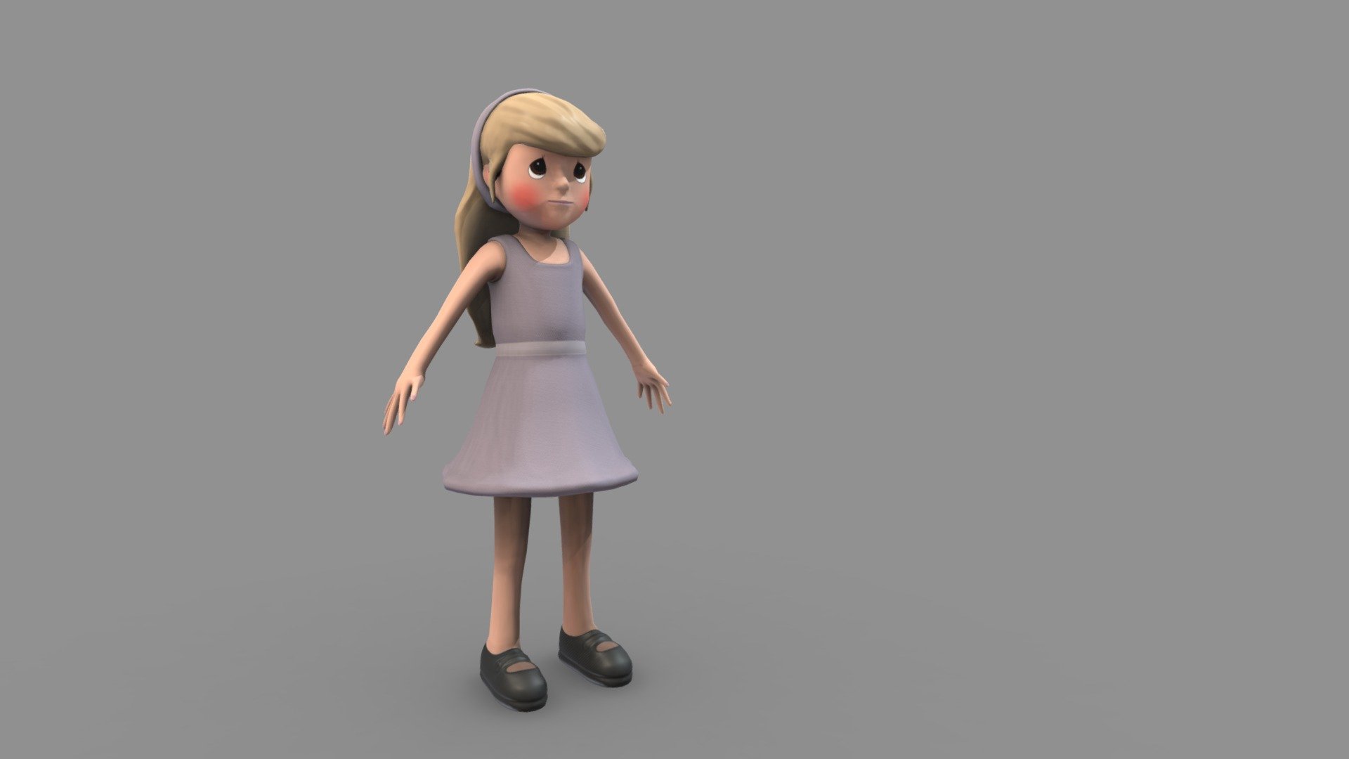 Stylized Little Girl Character - Buy Royalty Free 3D model by 3dia ...