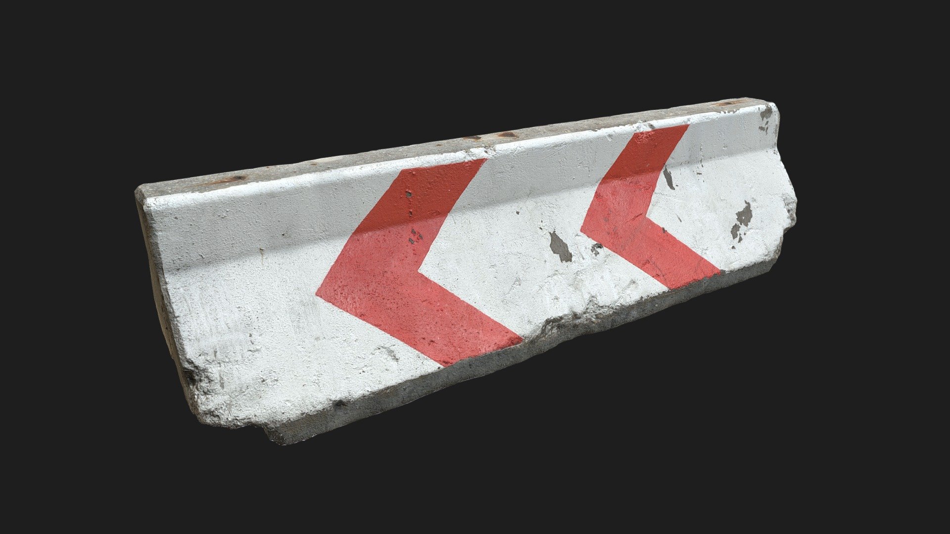 Concrete Road Barrier 05 - Optimized Scan - Buy Royalty Free 3D model ...