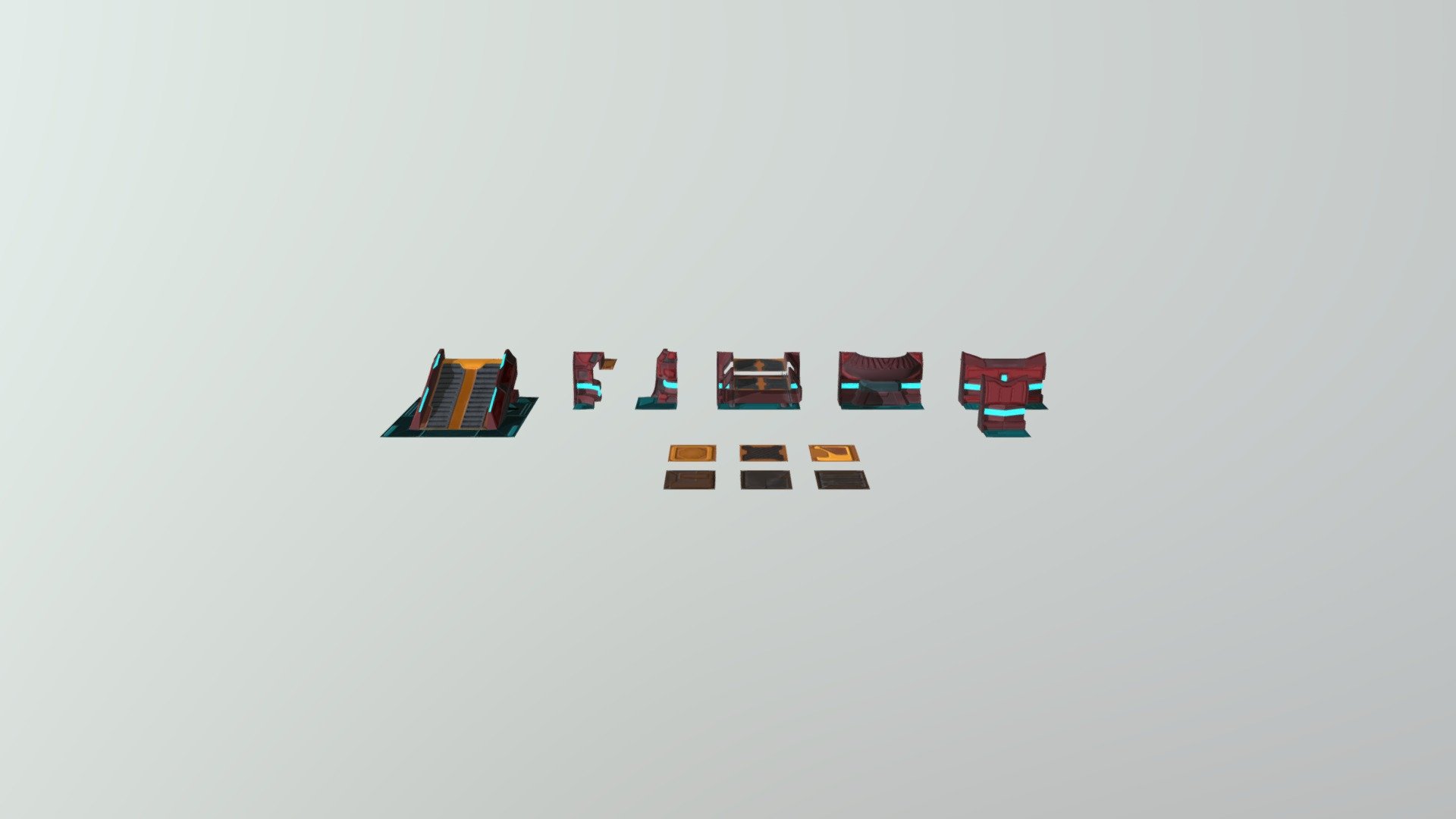 Wall Sections Master (Modular Assests) - 3D model by sheffery [9438959 ...