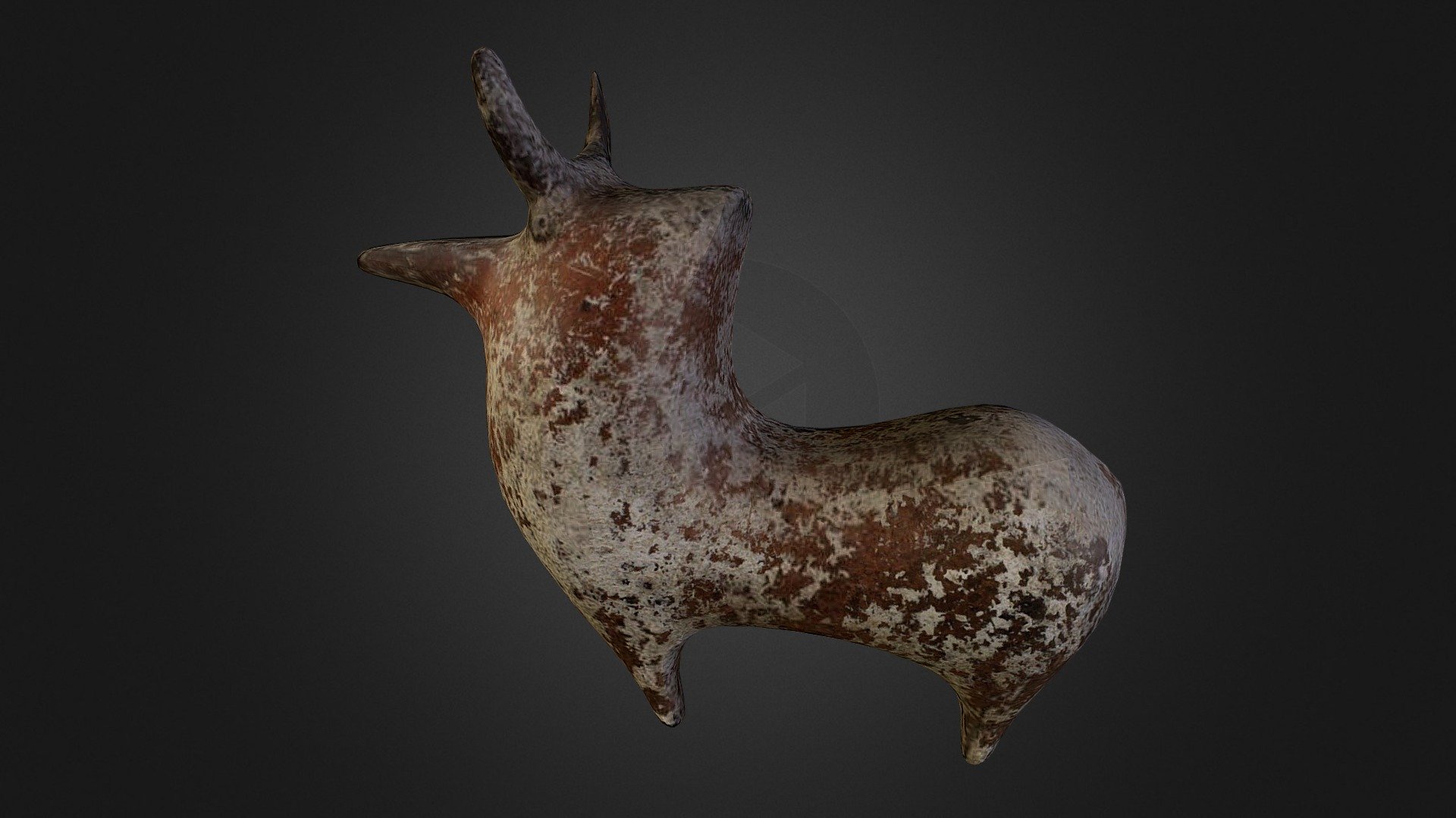 Ancient Iranian Bull Shaped Jar, ca. 2000 BC - 3D model by barbierilow ...