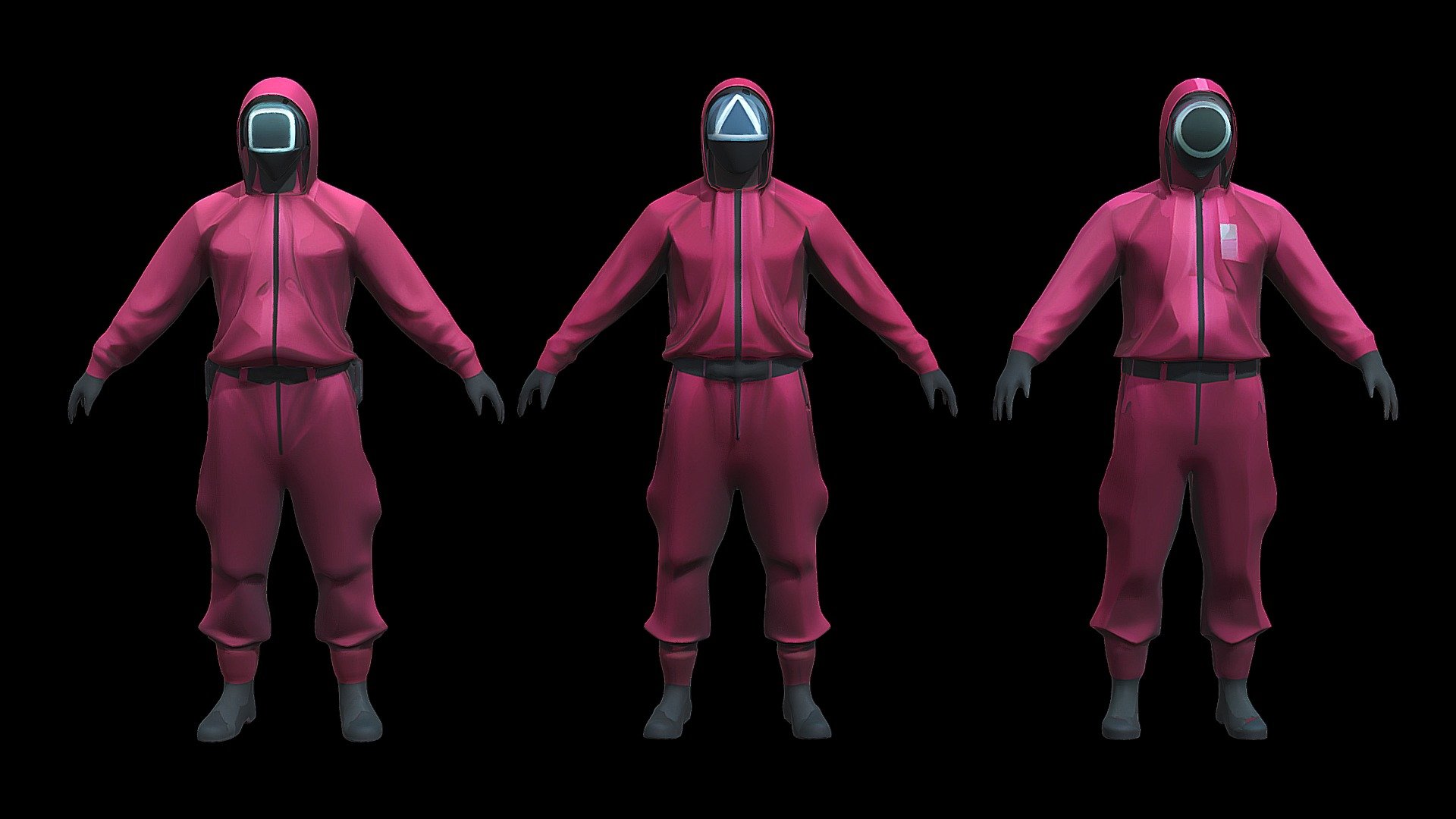Squid Game Guards - GET THIS MODEL ↓ - 3D model by yugengen [943a0e2 ...