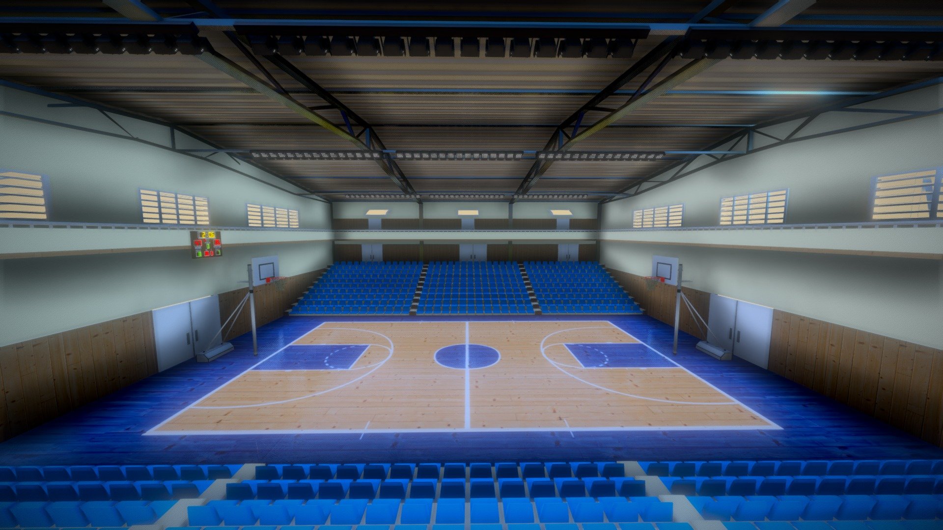 Basketball Court Sketchup File