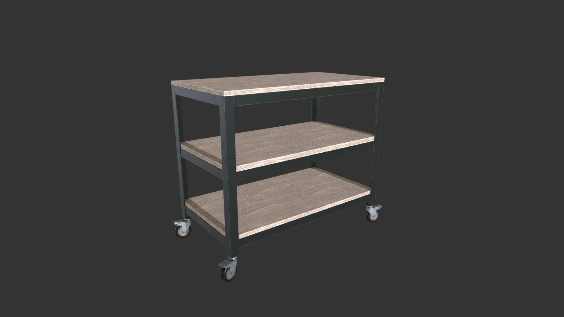 Rolling Storage Cart - 3D model by rik (@rikgervasi) [943ad3c] - Sketchfab